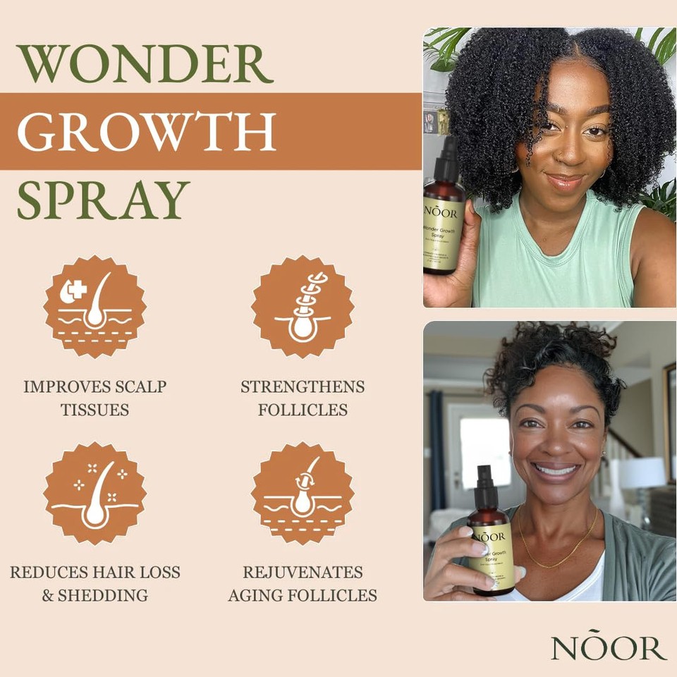 Wonder Growth Spray for Women, 9-in-1 SuperBoost, Natural Hair Loss ...