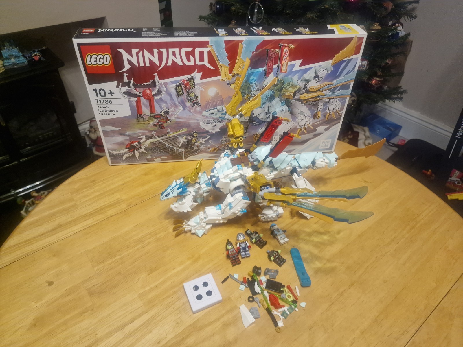 LEGO 71786 NINJAGO Zane’s Ice Dragon Creature Core Ninjas Bone Knight ...