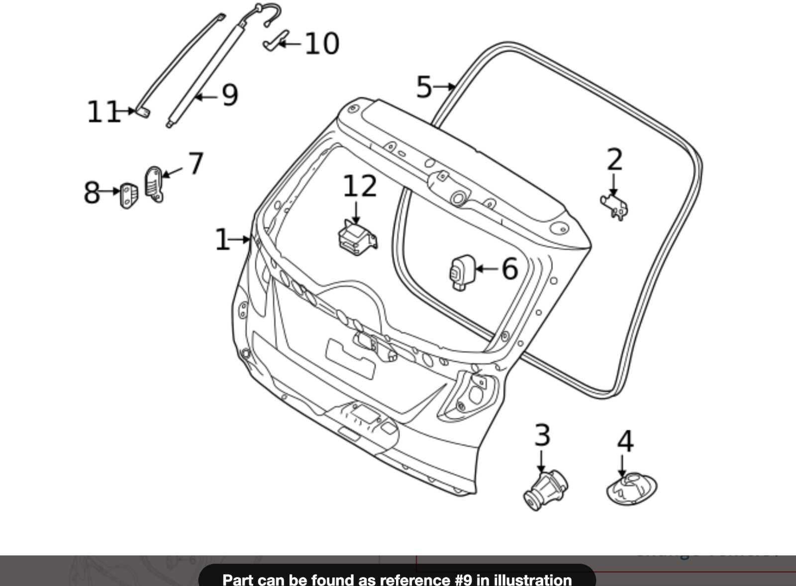 OEM 81841H8410 LIFTER ASSY-TAIL GATE,RH Right Psgr Side for Kia Stonic ...