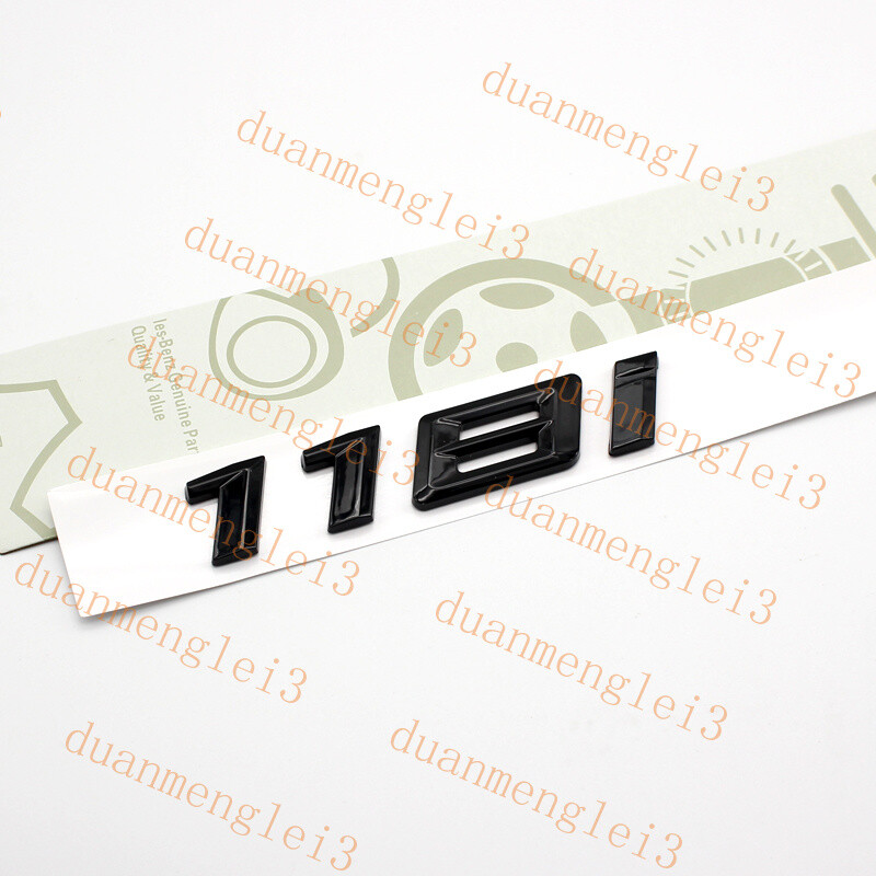 Gloss Black "118 i" Number Trunk Letters Emblem Badge Sticker for 1 ...