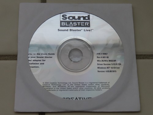 Sound Blaster Live! Software by Creative Technologies | eBay