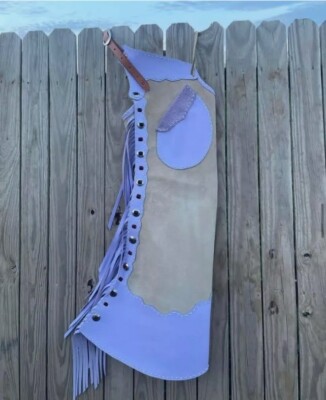 Native American Leather Chaps Handmade Western Cowboy Rodeo Horse ...