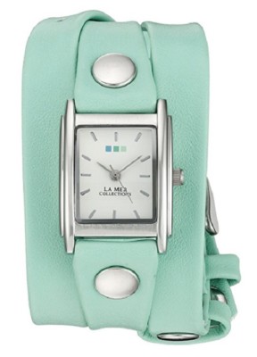 La Mer Collections Special Edition Mint Wrap Watch Silver-Tone New in ...