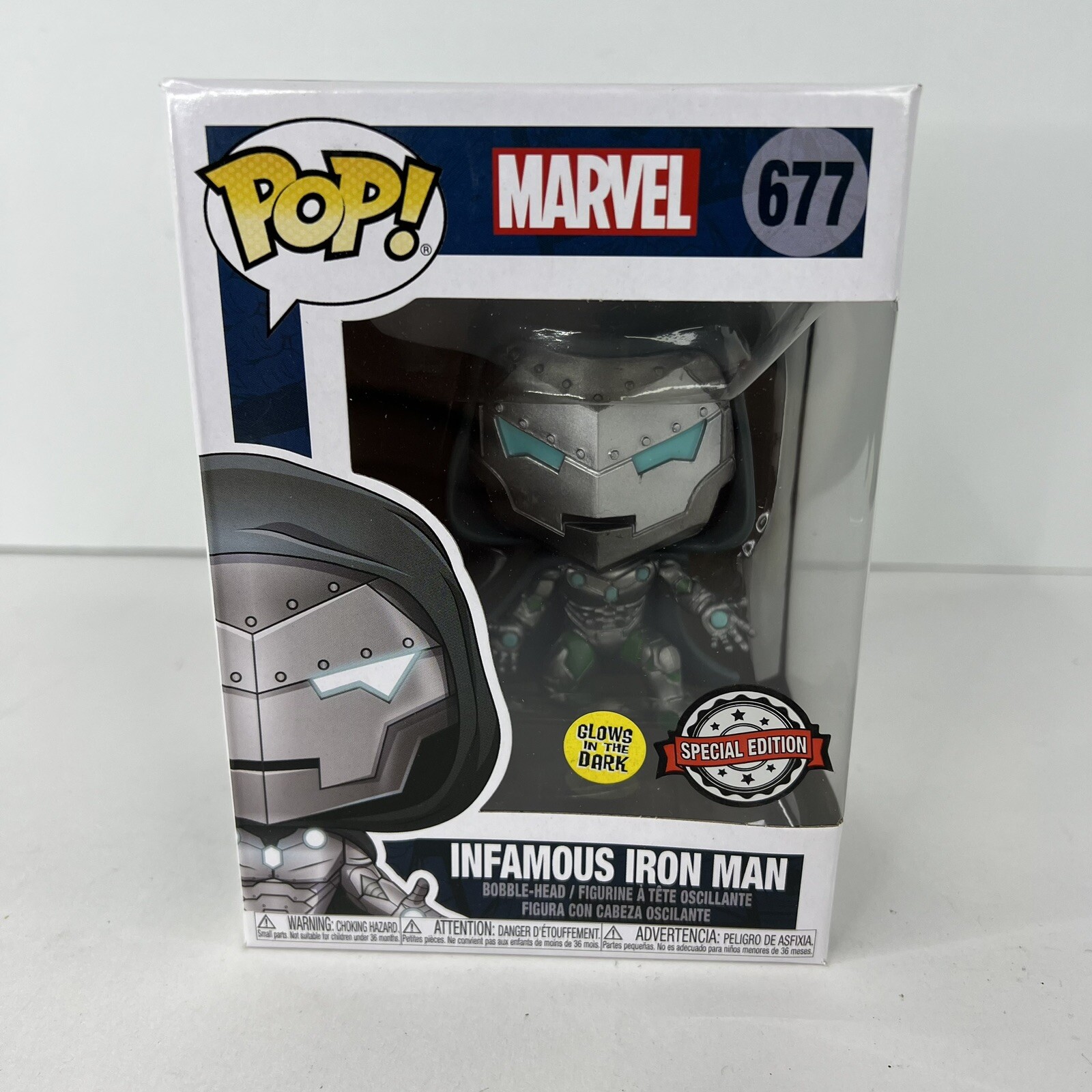 Funko Pop! Vinyl: Marvel - Infamous Iron Man (Glows in the Dark ...