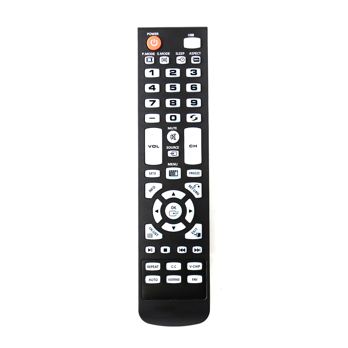 New Remote Control for Element TV ELEFT195 ELEFW581 ELEFT222 ELEFW3916 ...