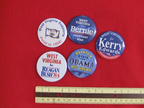 5 Different West Virginia Presidential Pins, WV, WVA #2 | eBay