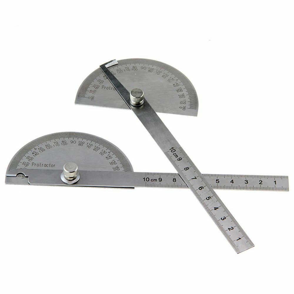 180°Engineers Protractor Metal Angle Ruler Meter Finder Measuring ...