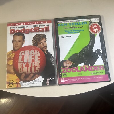 Dodgeball (DVD) + Zoolander (DVD) Vaughn | Stiller | Comedy ...