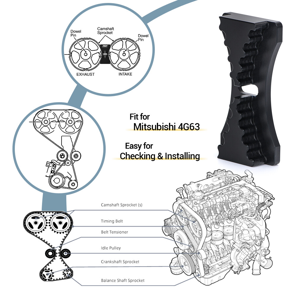 Cam Gear Lock Timing Belt Installation Tool For Eclipse 4G63 EVO 8 ...