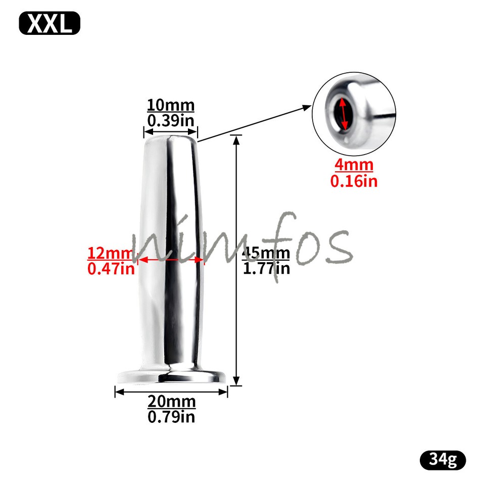 5PCS Stainless Steel Sounding Plug Hollow Dilator Dick Tube Male Metal ...