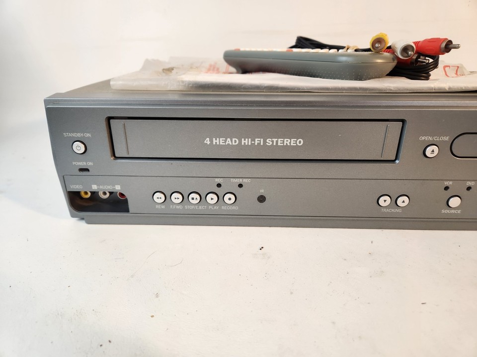 Magnavox DV225MG9 DVD VCR Combo Player VHS Gray w Remote AV Cable ...