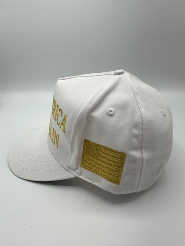Official Make America Great Again Trump Cali Fame 45-47 White Snapback ...