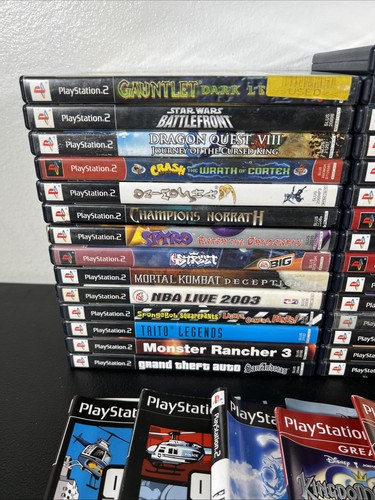 Lot Of 43 PS2 Empty Cases & Extra Manuals & Artwork, Capcom vs SNK ...