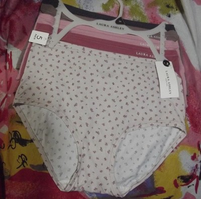 5 NEW LAURA ASHLEY LS3432 5PKD MICROFIBER BRIEF PANTIES M | eBay