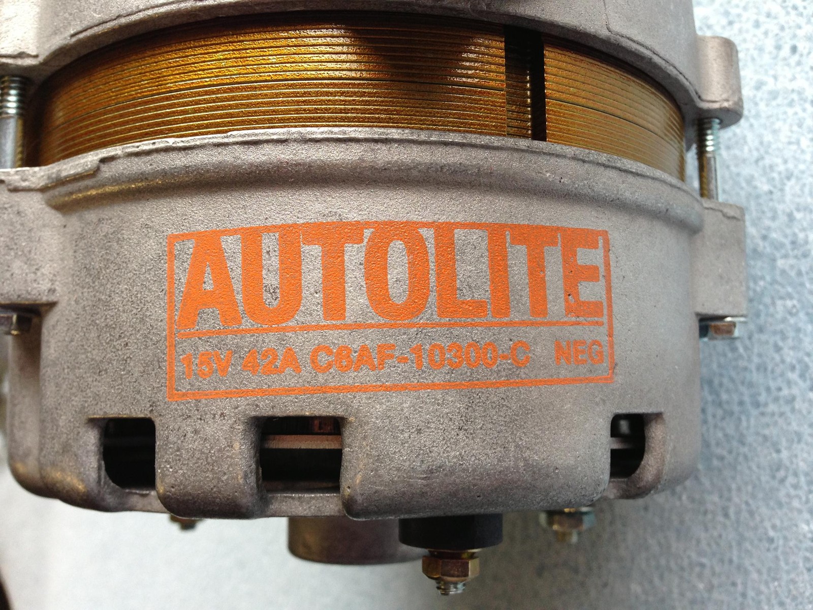 1968 Ford Torino GT 428 Cobra Jet Alternator Autolite C6AF10300C ...