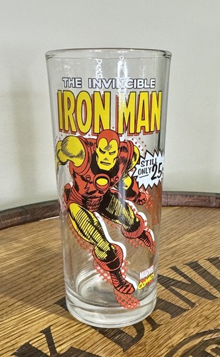 The Invincible Iron Man Drinking Glass Cup Marvel Comic Superhero | eBay