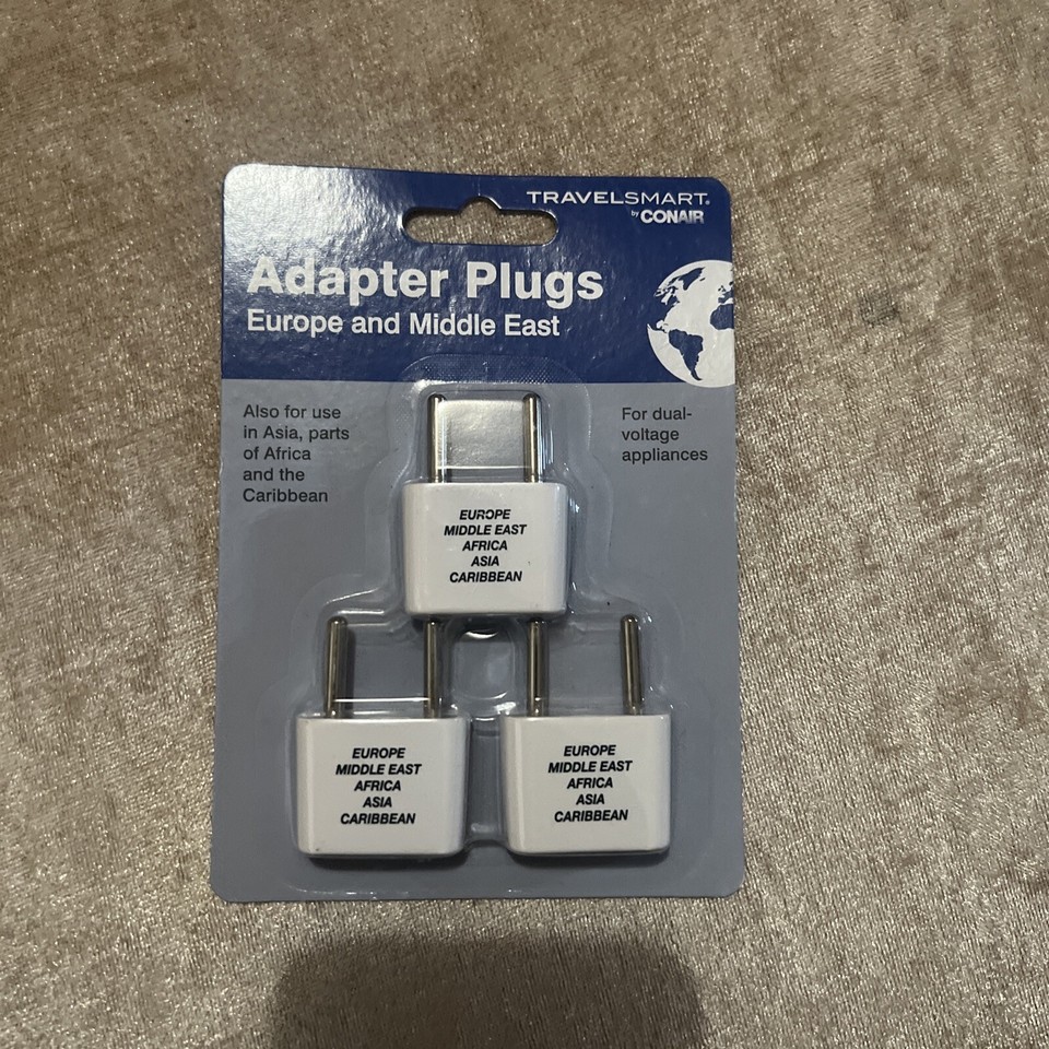 New Travelsmart by Conair International Adapter Plugs Europe & Middle ...