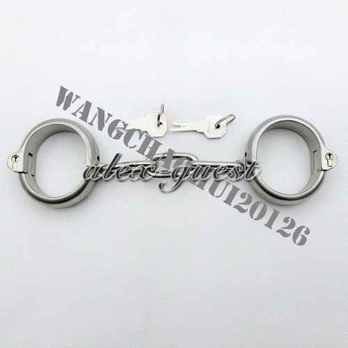 Metal Stainless Steel Bracelet Handcuffs Torture Hand Cuffs Binding ...