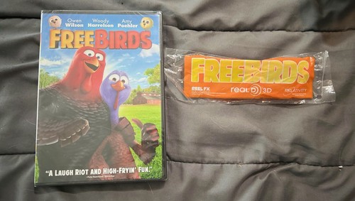 Free Birds DVD BRAND NEW FACTORY SEALED + Real 3D Glasses From Theater ...