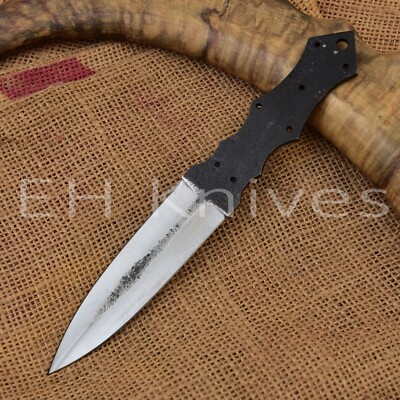 8 INCH CUSTOM FORGED 1095 CARBON STEEL HUNTING DAGGER BLANK BLADE EDC ...