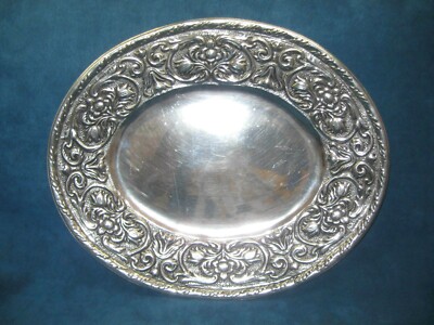 Wilton Co. Large Oval PEWTER SERVING PLATTER/TRAY-Gorgeous William ...
