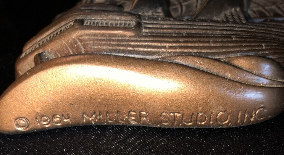 Vintage 1964 Miller Studio Inc. Chalkware Pirate Viking Ship Hanging ...