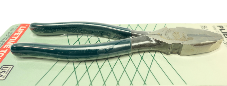 Vintage DIAMOND 7" Linesman's Pliers SL57PH Vinyl Cushion Grips Made in ...