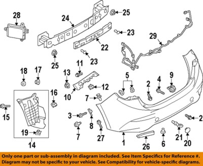 MAZDA OEM 04-18 3,5,6 Rear Bumper Bumper Components-Reflector ...