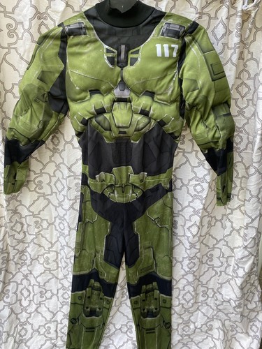 Halo Master Chief Muscle Child Costume Boys Size Large 10-12 for sale ...