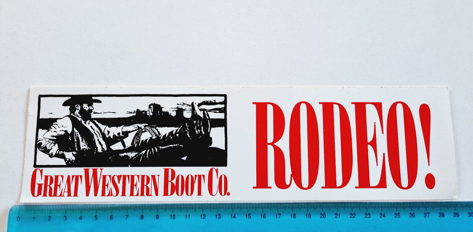 Adhesive Rodeo Great Western Boot Jeans Sticker Autocollant Vintage 80s ...