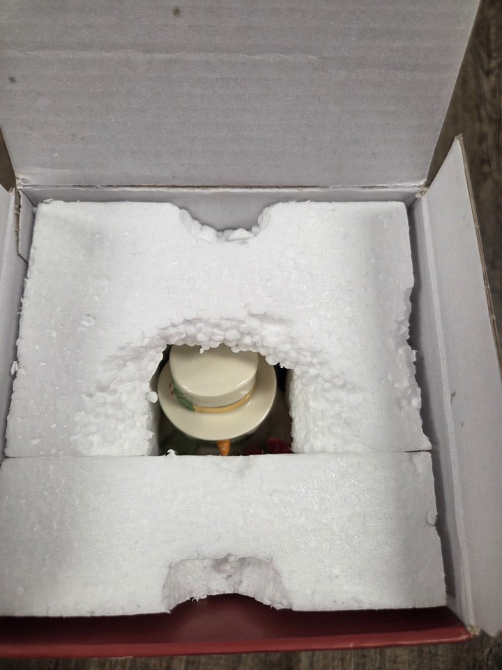 Lenox Snowman Musical: We Wish You a Merry Christmas w/ Red Cardinal ...