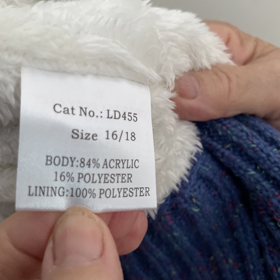 AMBER LADIES BORG ZIP CARDIGAN FLEECE LINED SIZE 16/18 | eBay UK