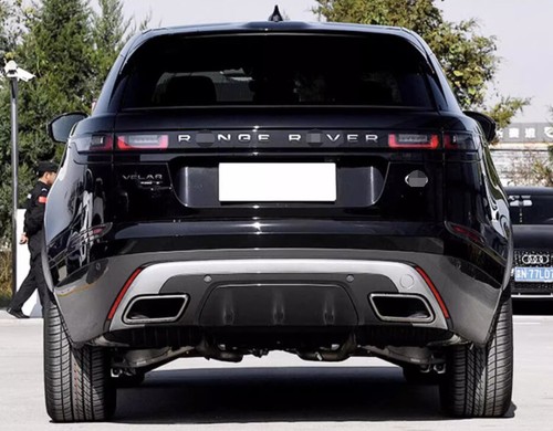2pcs For Range Rover Velar 2018+ Chrome Steel Rear Tail Exhaust Muffler ...
