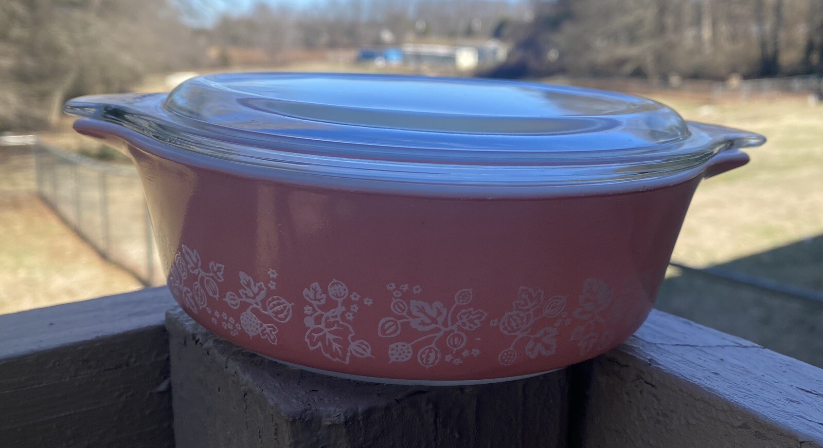 Pyrex - Pink Gooseberry 1 Pint 471 Casserole Dish With 470-C Lid Light ...
