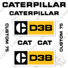 Fits Caterpillar D3B Style 2 Dozer Decal Kit Equipment Decals | eBay