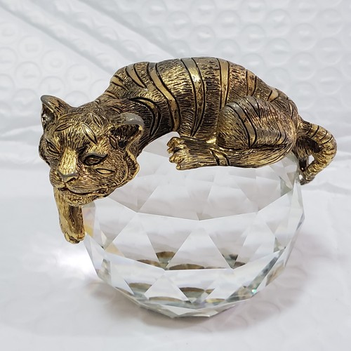 Rare Swarovski Trimlite Tiger Paperweight #72116 | eBay Australia