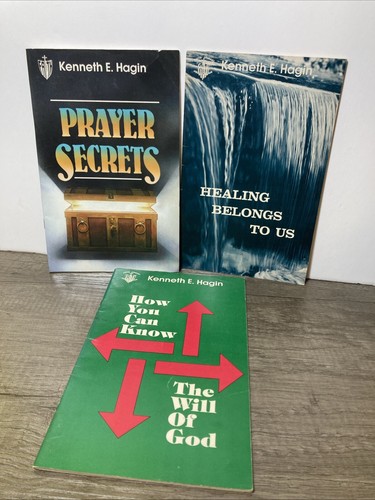 Lot of 3 Kenneth E Hagin Books Healing Belongs To Us Prayer The Will Of ...