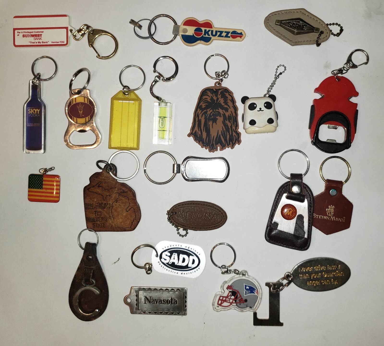 Key Chain Fobs Lot of 20 KUZZ Radion Station Sadd ASU New England ...