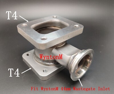 T4 to T4 Flange Adapter w/44mm MVR Wastegate Flange Vert | eBay