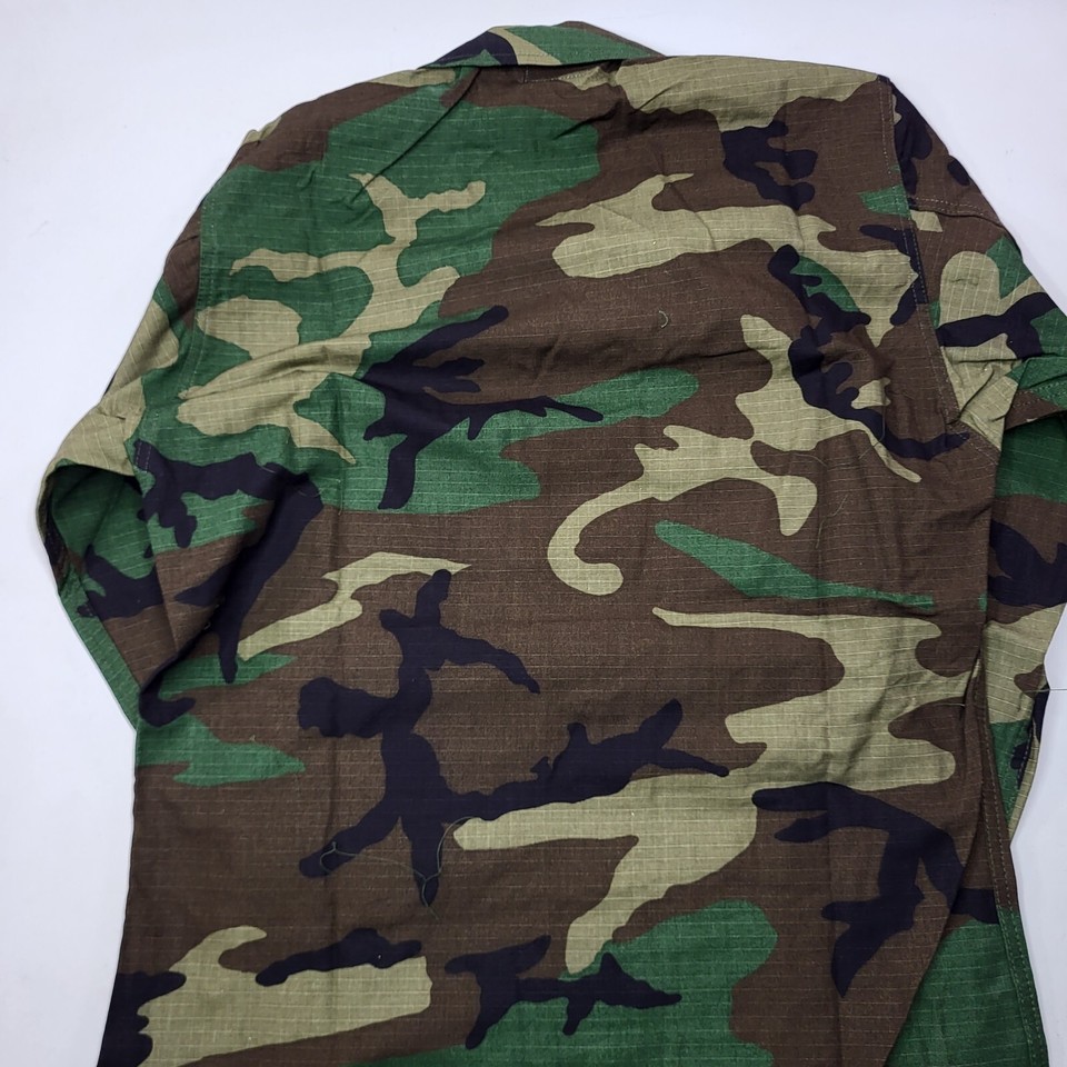 New Tru-Spec Military Woodland Camo Hot Weather Combat Coat Sz Small ...
