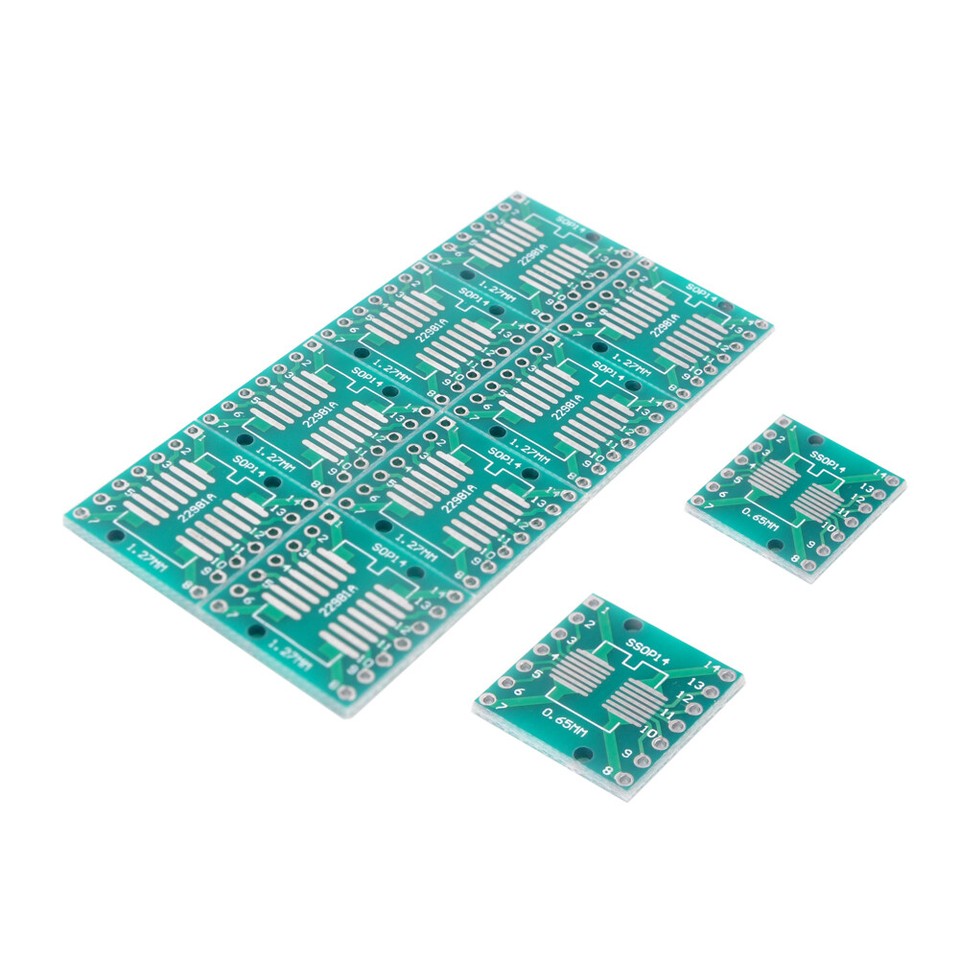 100Pcs SOP14 SSOP14 TSSOP14 SMD to DIP Adapter IC Converter Adapter ...