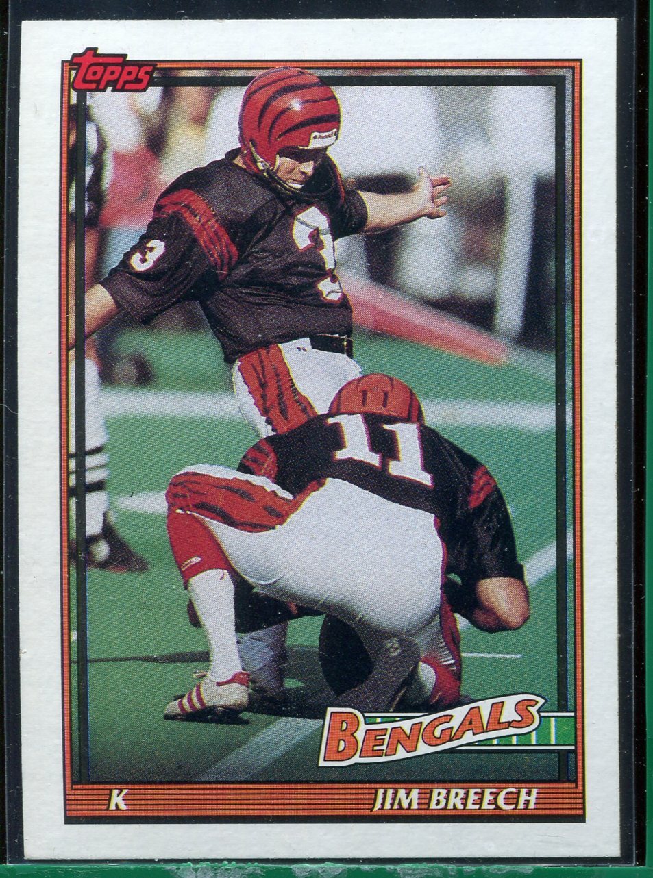 1991 Topps Football Jim Breech #251 Cincinnati Bengals | eBay
