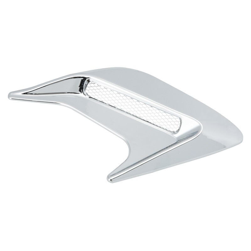 Universal CAR Chrome ABS Decor Side Vent Hood Air Flow Fender Intake ...