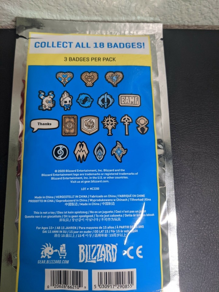~ Blizzcon 2020 ~ Backpack Badge Purple Nexus Pal Patch Series 4- HOTS ...