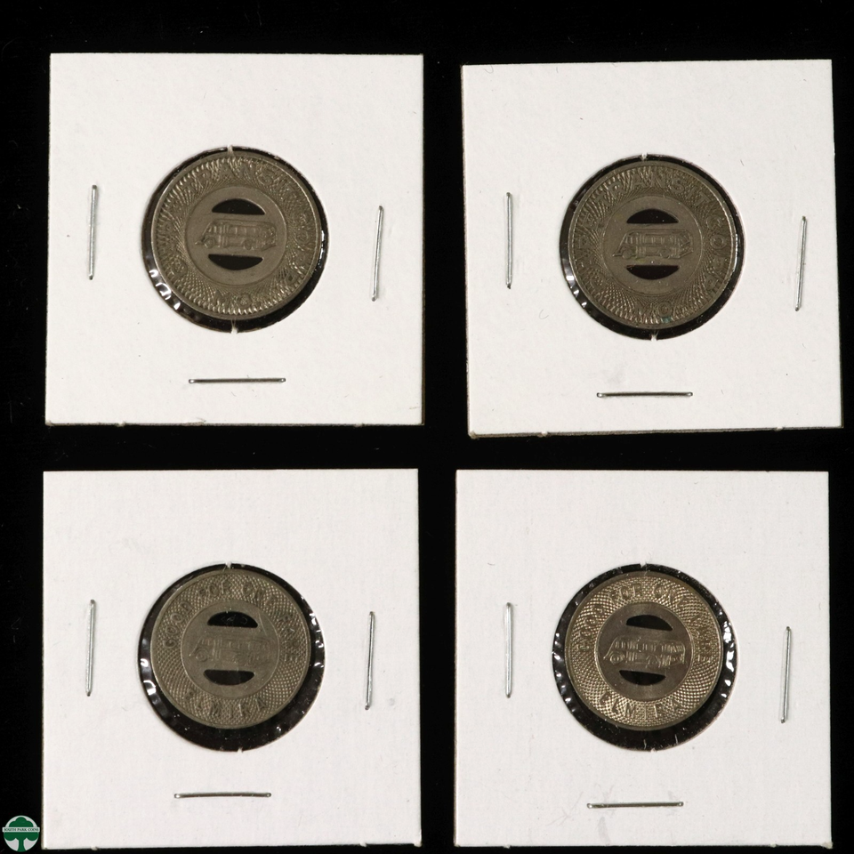 Lot of 20 Transit Tokens in 2x2 Paper Flips - Mixed Batch | eBay
