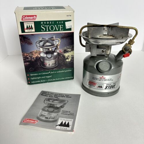 Vintage Coleman Model 440 Portable Camping Dual Fuel Stove Tested ...