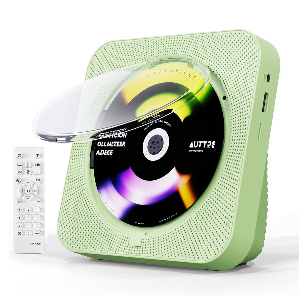 CD Player Portable Bluetooth 5.1 Desktop CD Player with HiFi Sound ...