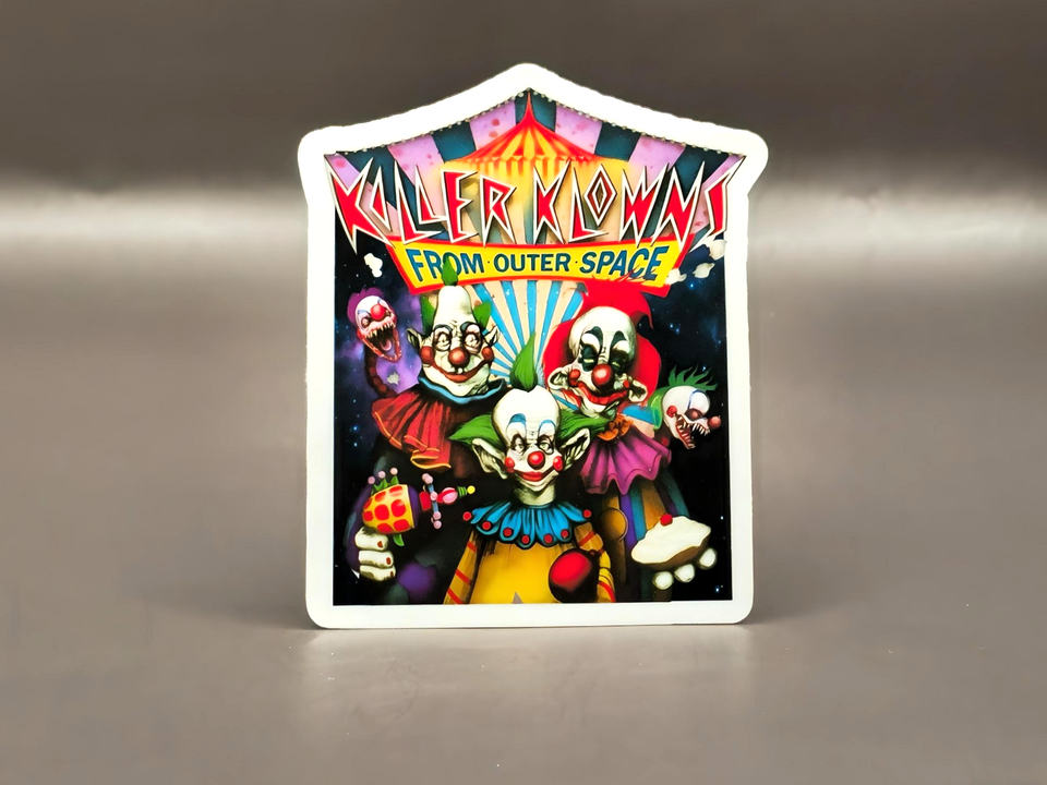 Killer Klowns From Outer Space Stickers Horror Movie Shorty Clowns ...