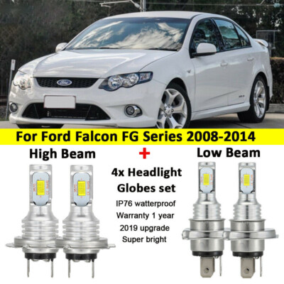 4x Headlight Globes For Ford Falcon FG Series 2008-2011 High Low beam ...