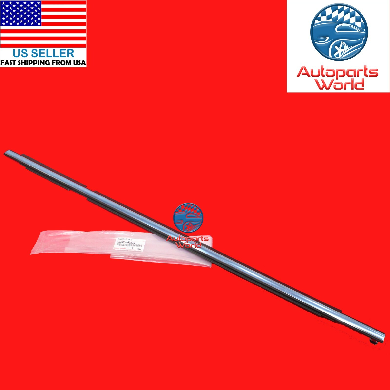 NEW GENUINE OEM LEXUS 2008-2021 LX570 RIGHT REAR DOOR BELT MOULDING ...